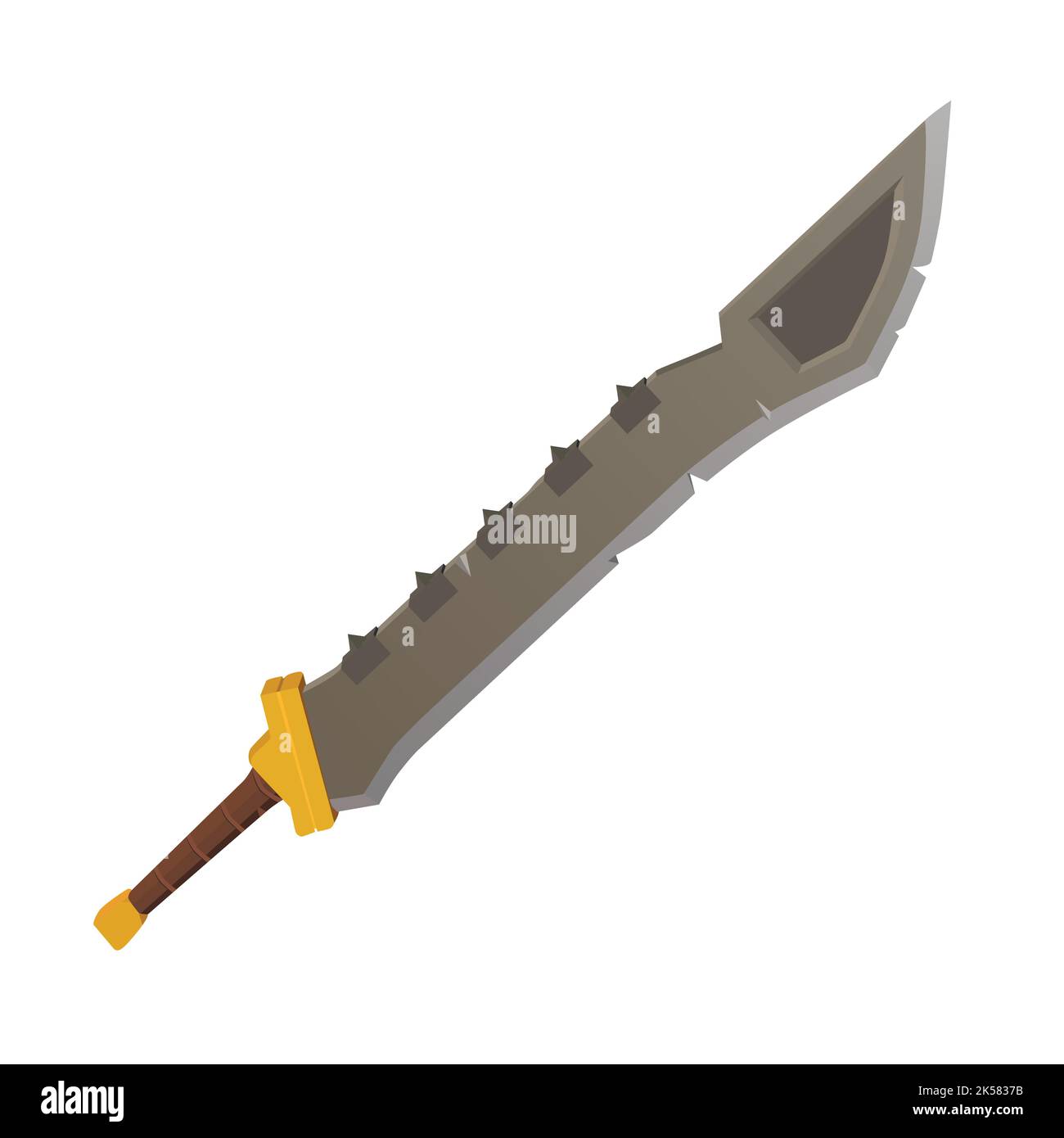 Metal Sword, straight swords, Asia sword, vector realistic sword ...