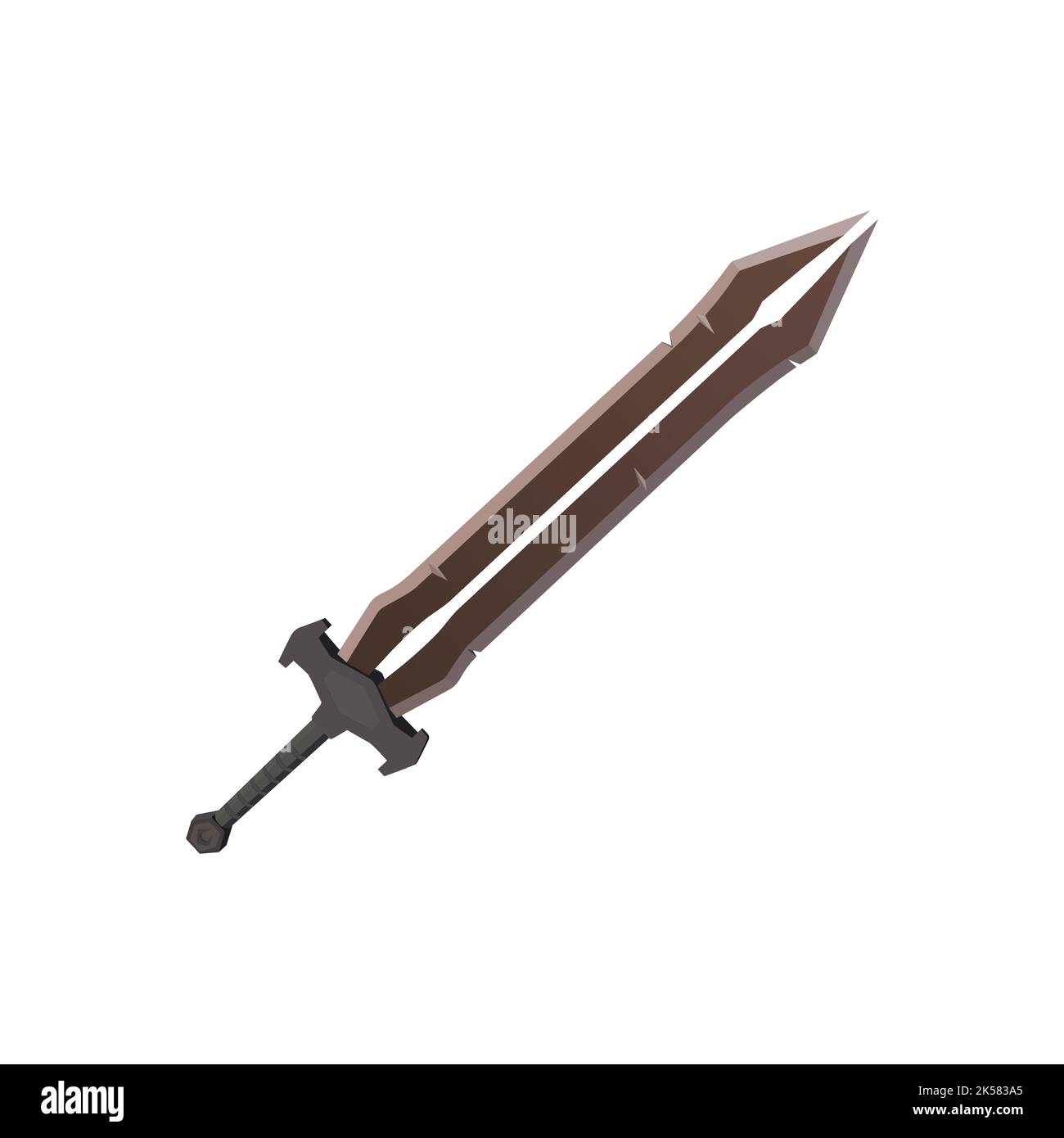 Metal Sword, straight swords, Asia sword, vector realistic sword ...