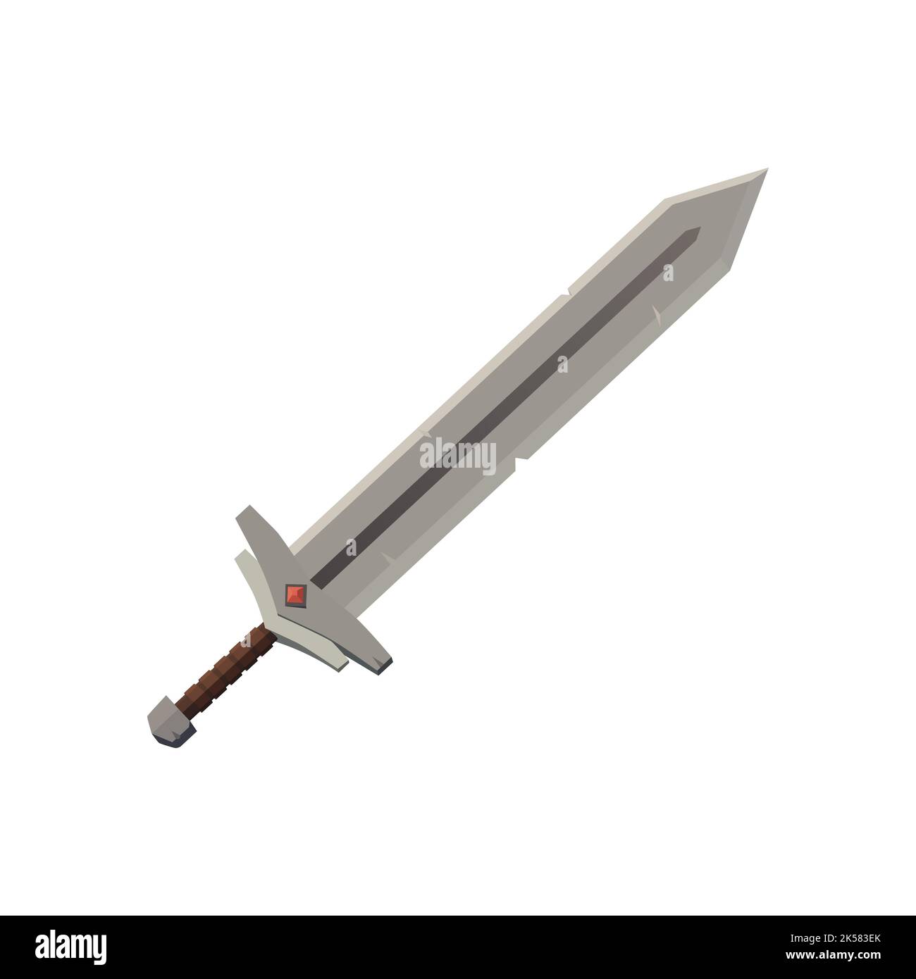 Metal Sword, straight swords, Asia sword, vector realistic sword ...