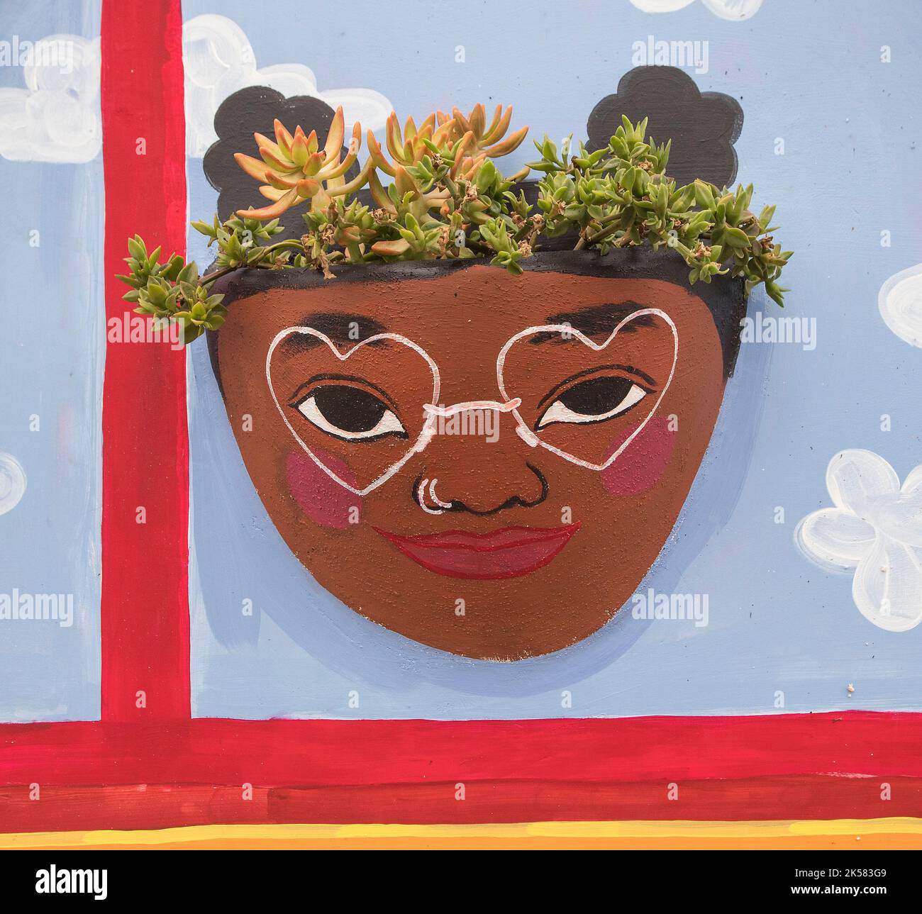 Venice, California, USA. 06th Oct, 2022. Detail of Texas-based artist ...