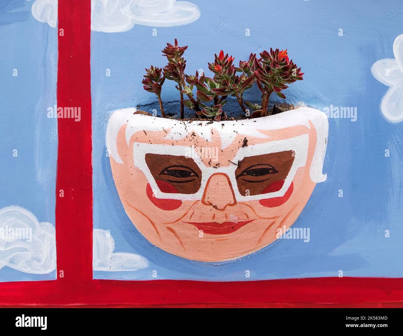 Venice, California, USA. 06th Oct, 2022. Detail of Texas-based artist ...