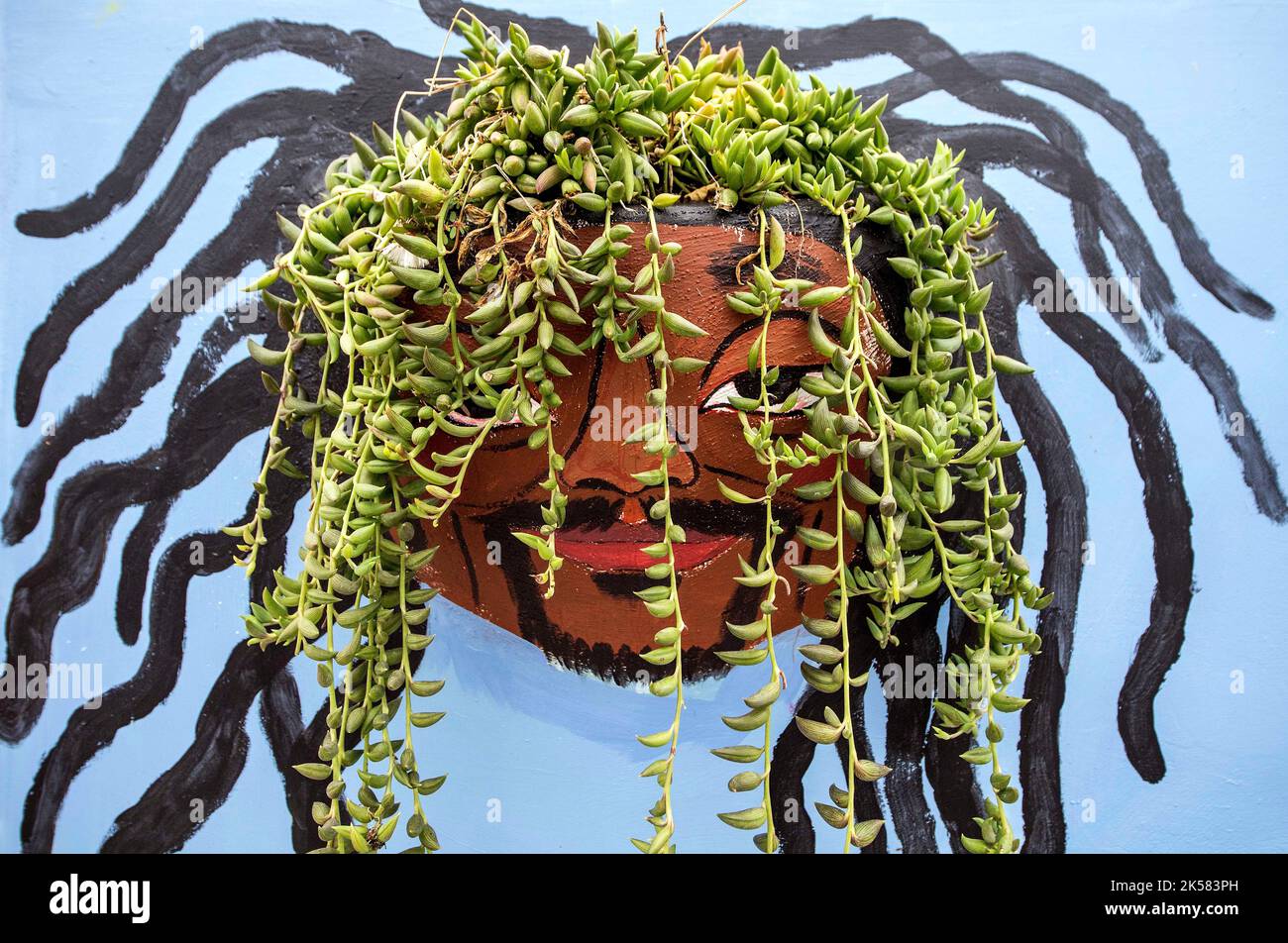 Venice, California, USA. 06th Oct, 2022. Detail of Texas-based artist ...