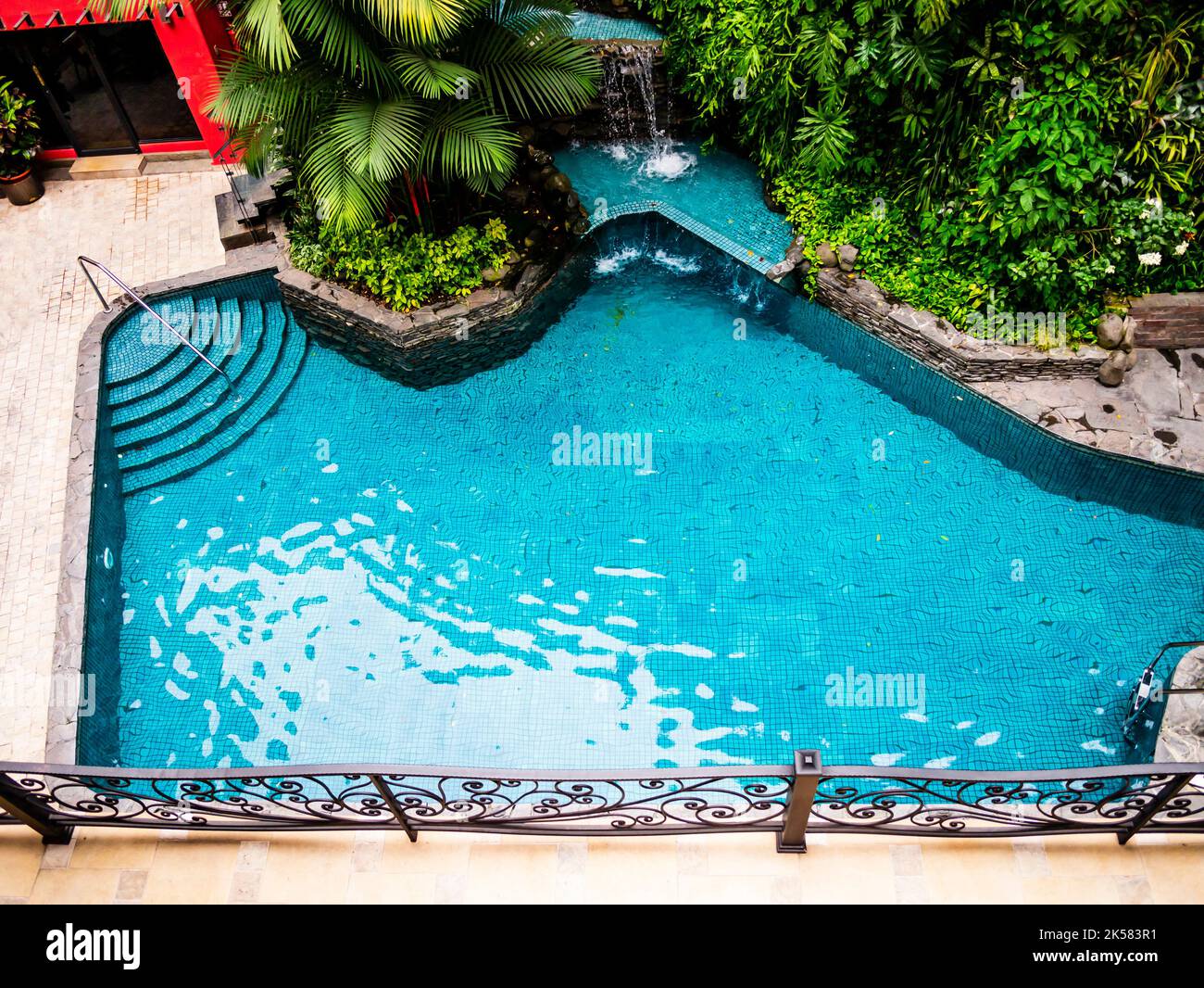 Aerial backyard swimming pool hi-res stock photography and images - Alamy