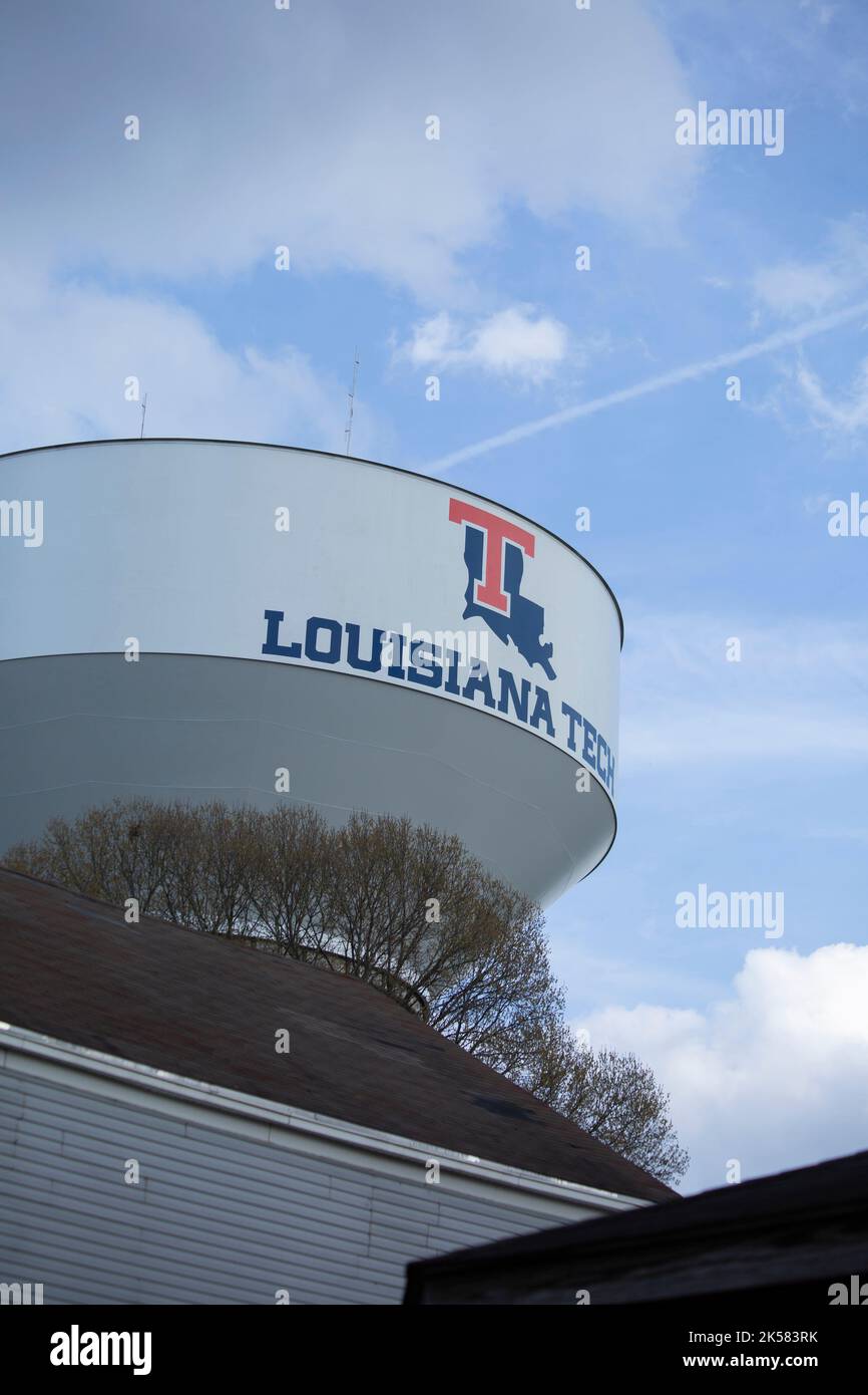RUSTON, LOUISIANA/USA – MARCH 03 2018: Louisiana Tech University water ...