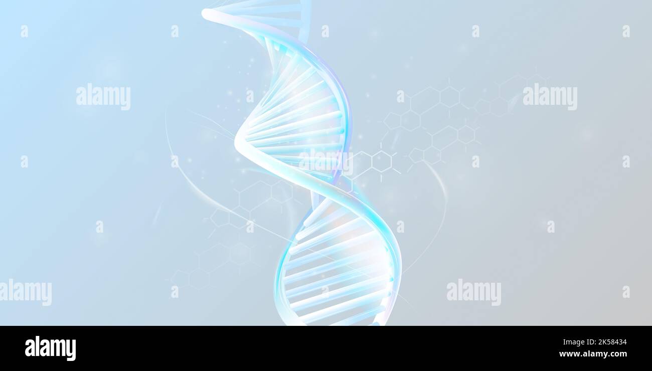 Abstract model of double helix structure of DNA Stock Photo - Alamy