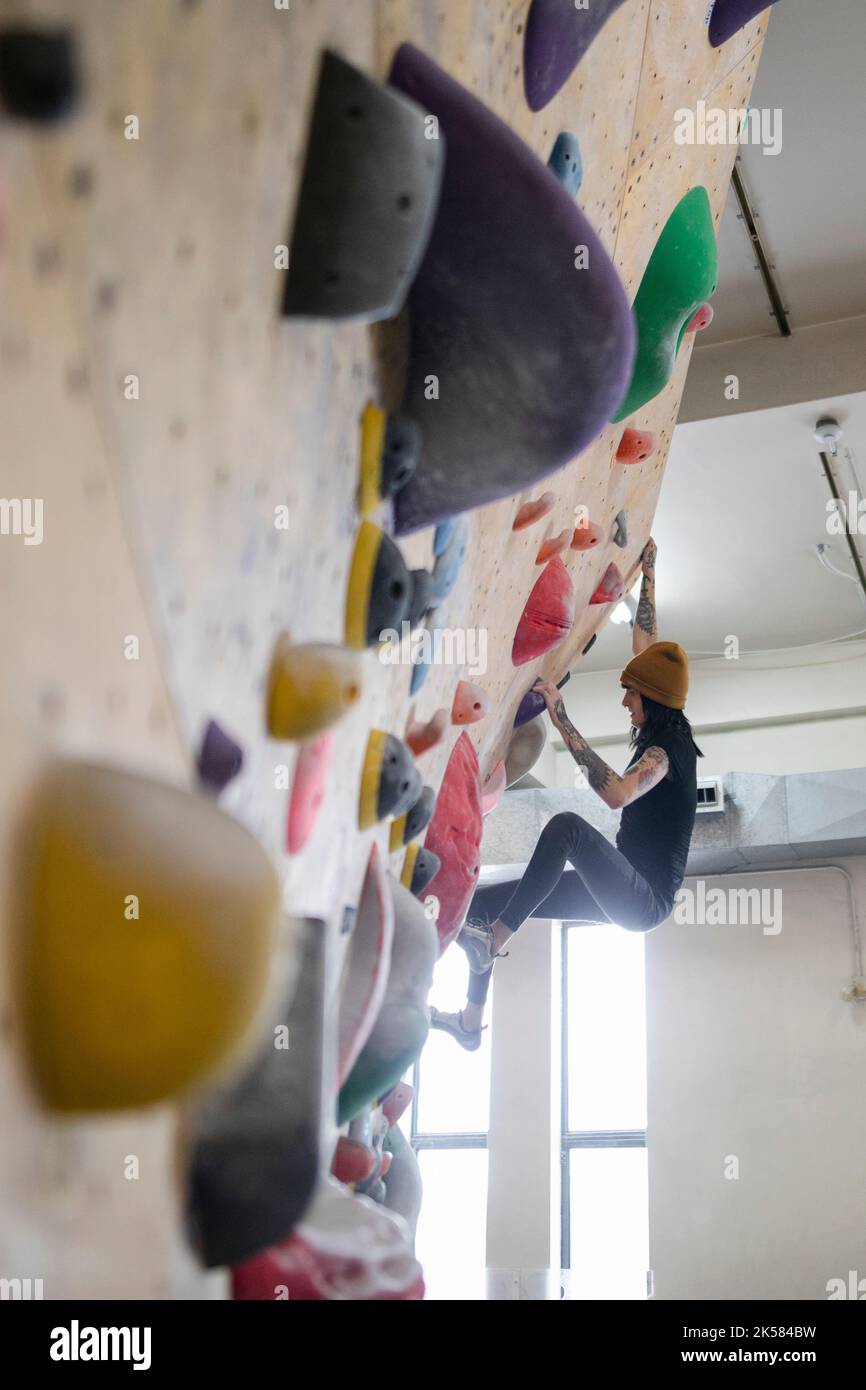 Indoor climbing wall series hi-res stock photography and images - Alamy