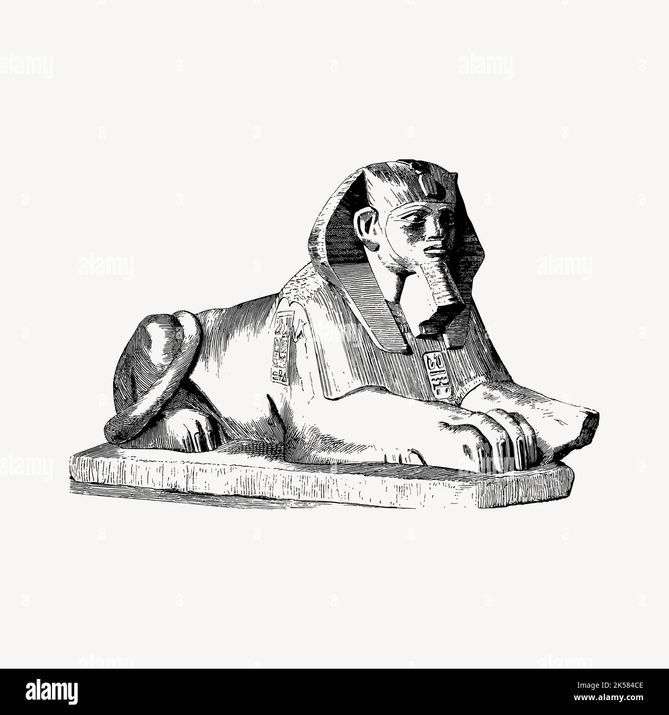 Sphinx Vector Drawing