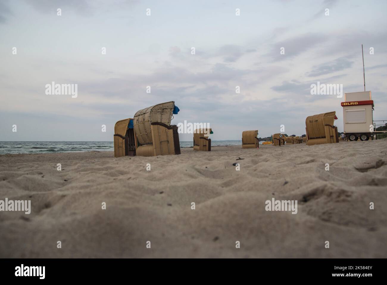Beach and Harbor Stock Photo - Alamy