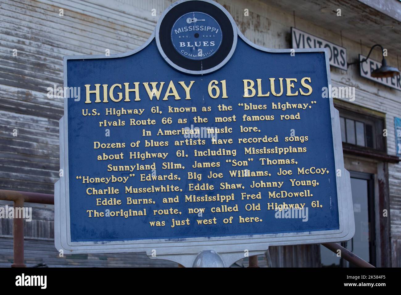 TUNICA, MISSISSIPPI/UNITED STATES - July 11, 2016: Highway 61 Blues ...