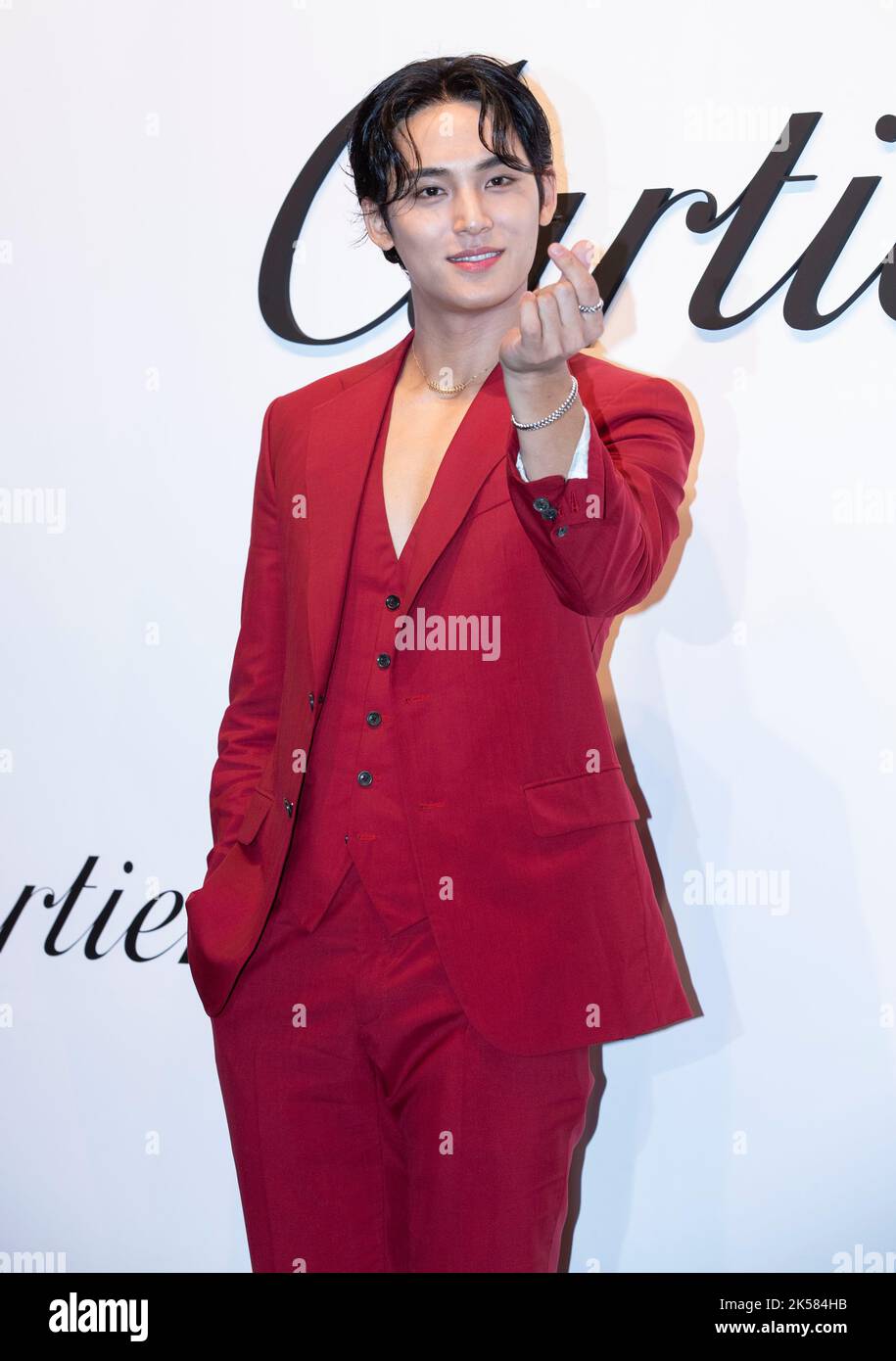 6 October 2022 – Seoul, South Korea : South Korean singer Mingyu, member of K-Pop boys band ...