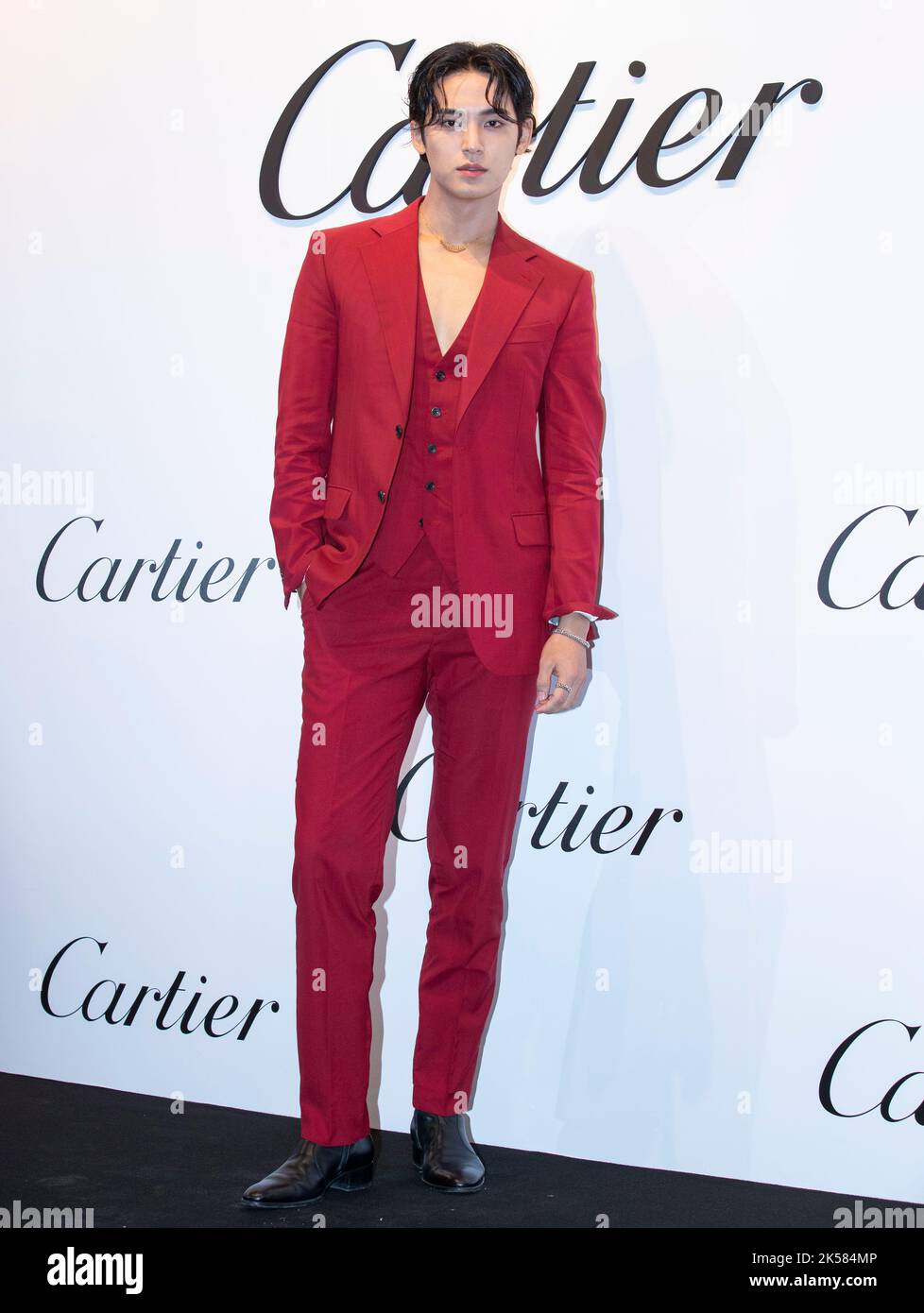 6 October 2022 – Seoul, South Korea : South Korean singer Mingyu, member of K-Pop boys band ...