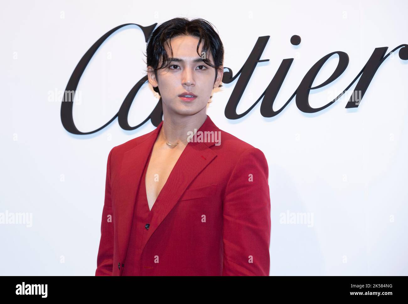 6 October 2022 – Seoul, South Korea : South Korean singer Mingyu, member of K-Pop boys band ...