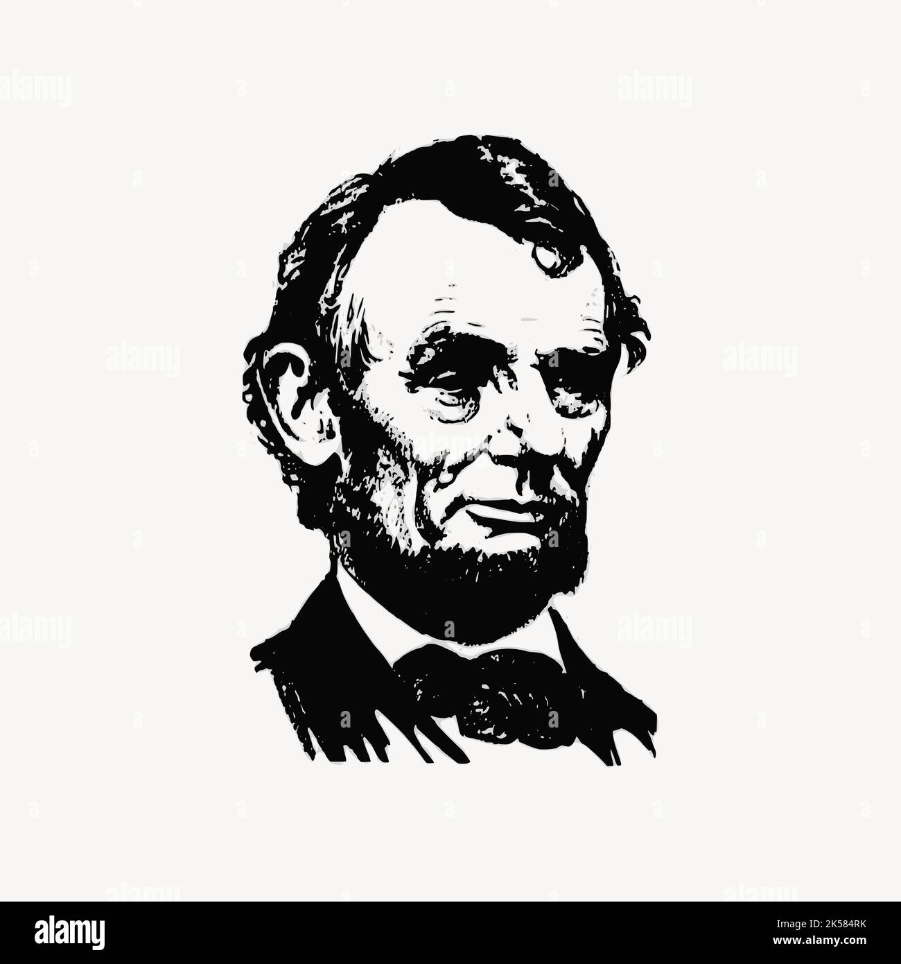 Vector portrait president abraham hi-res stock photography and images ...