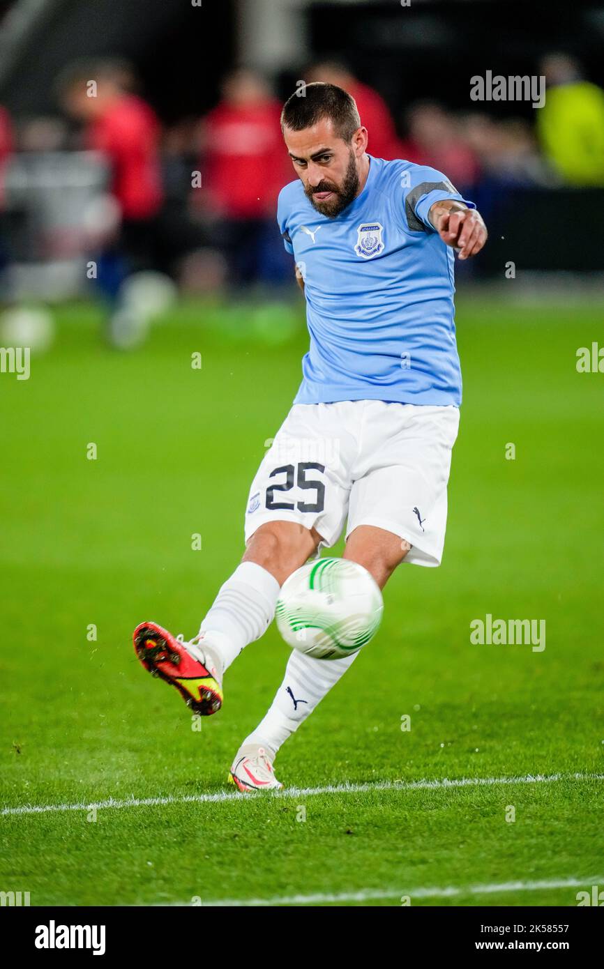 ALKMAAR, NETHERLANDS - OCTOBER 6: Chambos Kyriakou of Apollon during ...