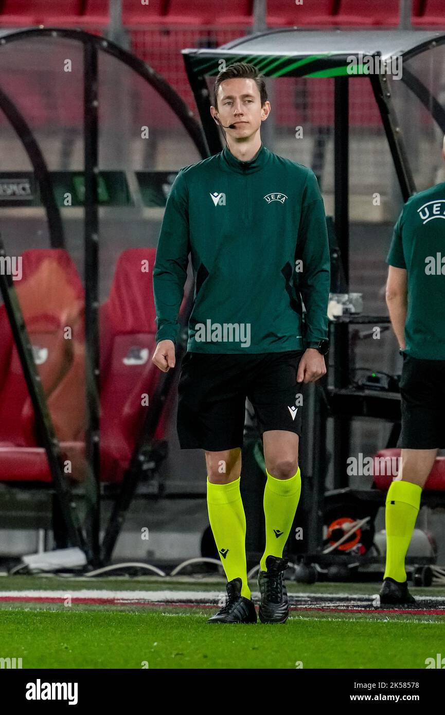 ALKMAAR, NETHERLANDS - OCTOBER 6: 4th official Sivert Oksnes Amland ...