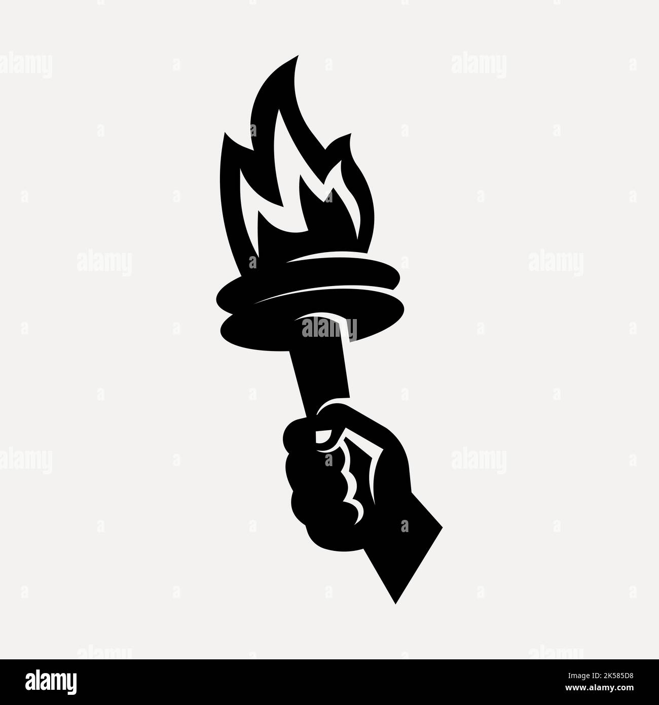 Liberty torch silhouette clipart hi-res stock photography and images ...