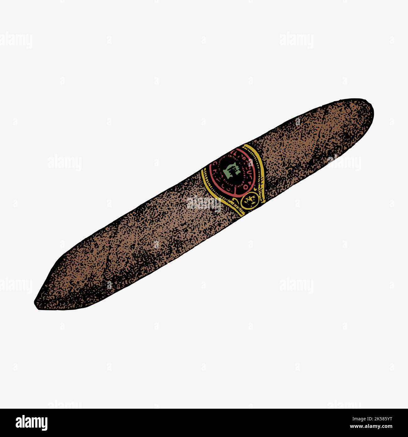 Cigar clipart, vintage illustration vector Stock Vector Image & Art - Alamy
