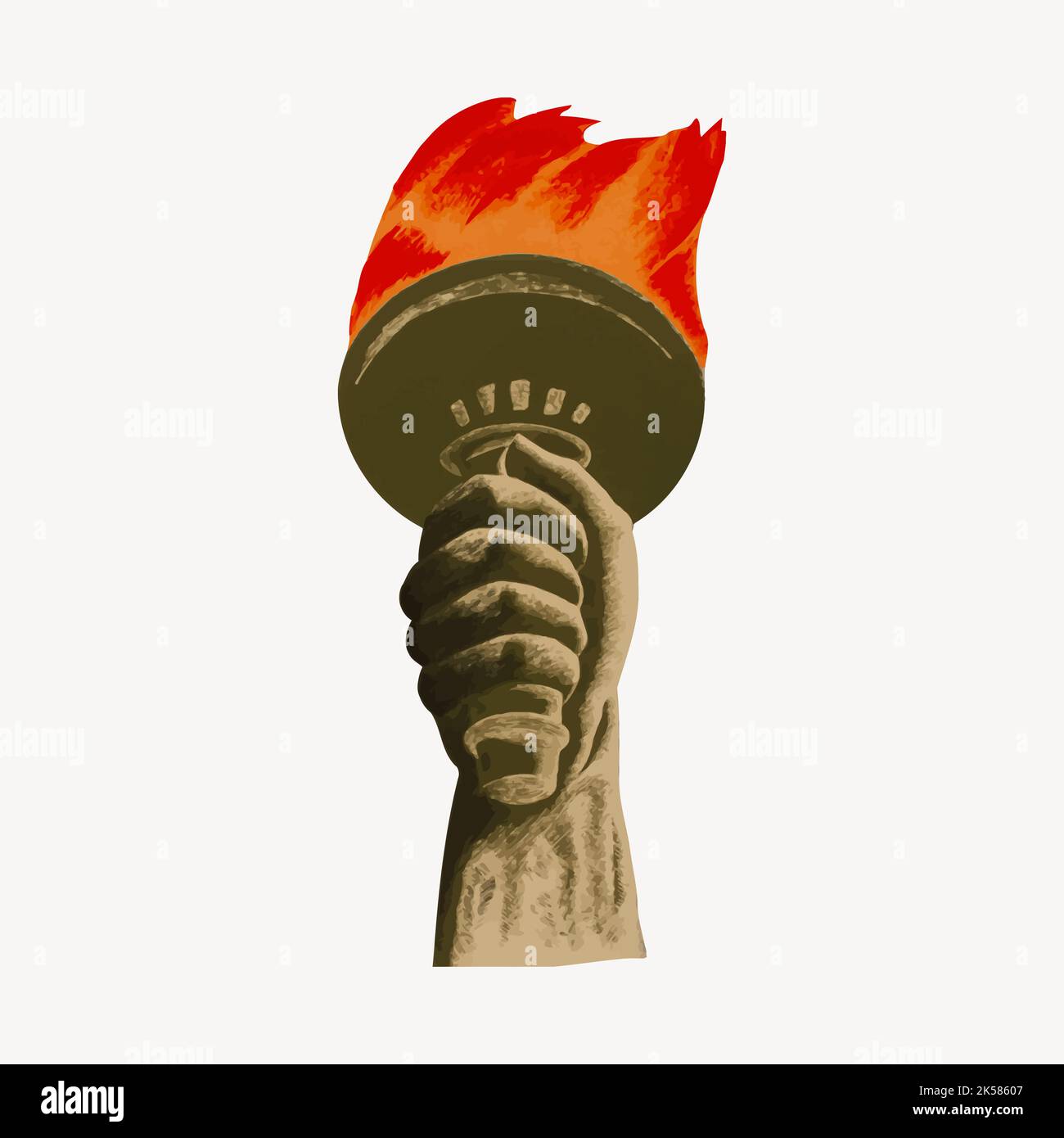 Democracy torch clipart, vintage illustration vector Stock Vector Image ... Democracy torch clipart, vintage illustration vector Stock Vector Image ...