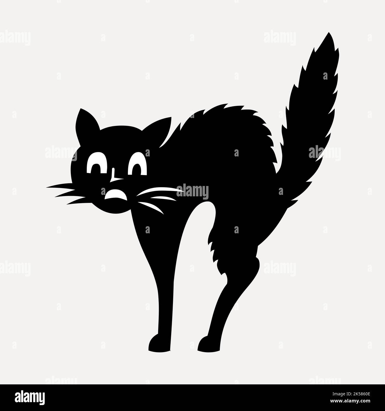 Spooked cat clipart hi-res stock photography and images - Alamy