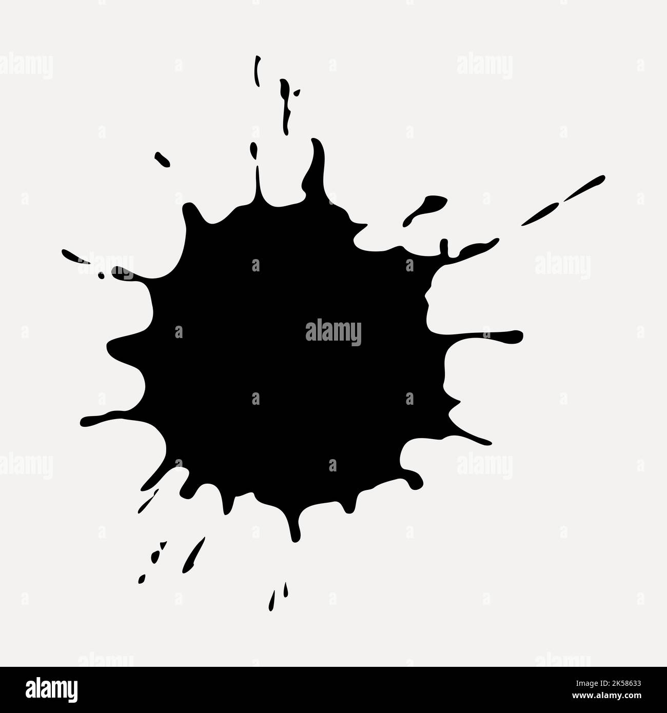 Ink splash silhouette clipart hi-res stock photography and images - Alamy
