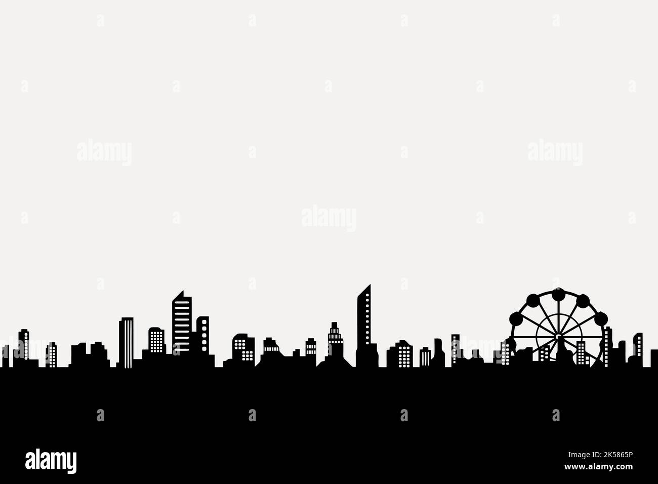 London cityscape silhouette border Stock Vector Images - Alamy