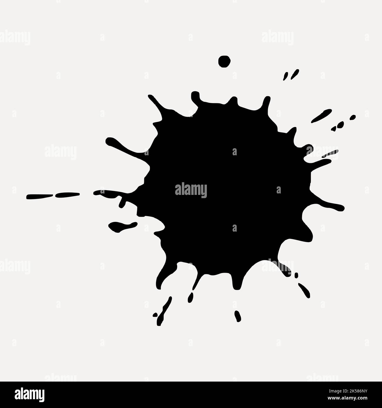 Ink splash silhouette clipart hi-res stock photography and images - Alamy