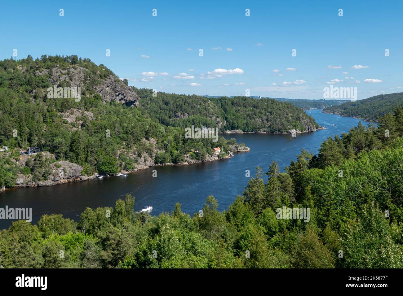 fjord, the border of Sweden and Norway Stock Photo - Alamy