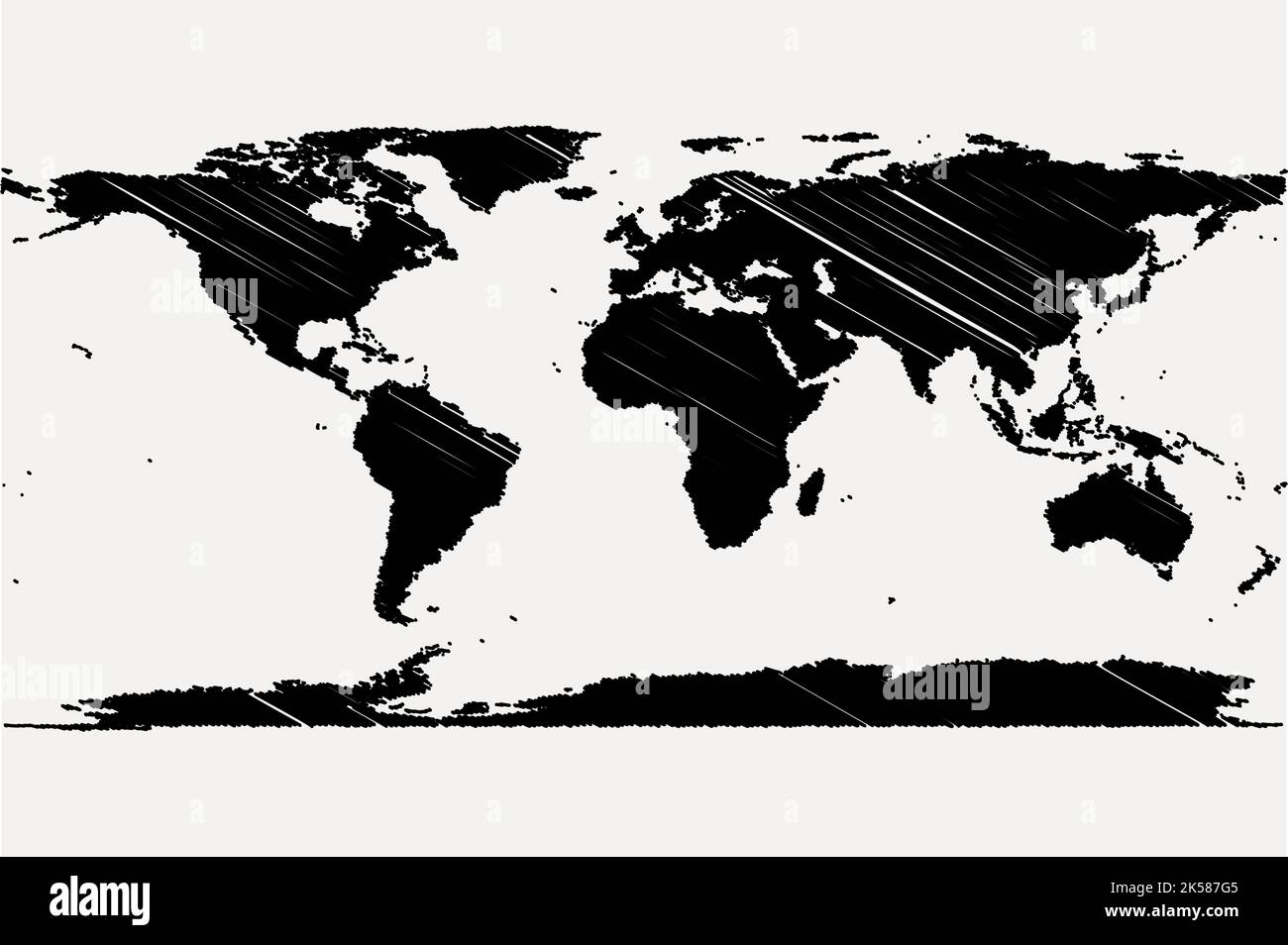 World map silhouette background, geography illustration in black vector ...