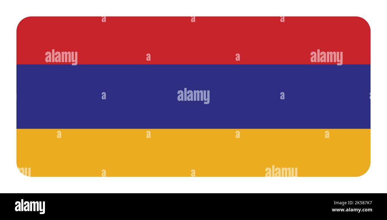 Flag of Armenia. Armenian national symbol in official colors. Template ...