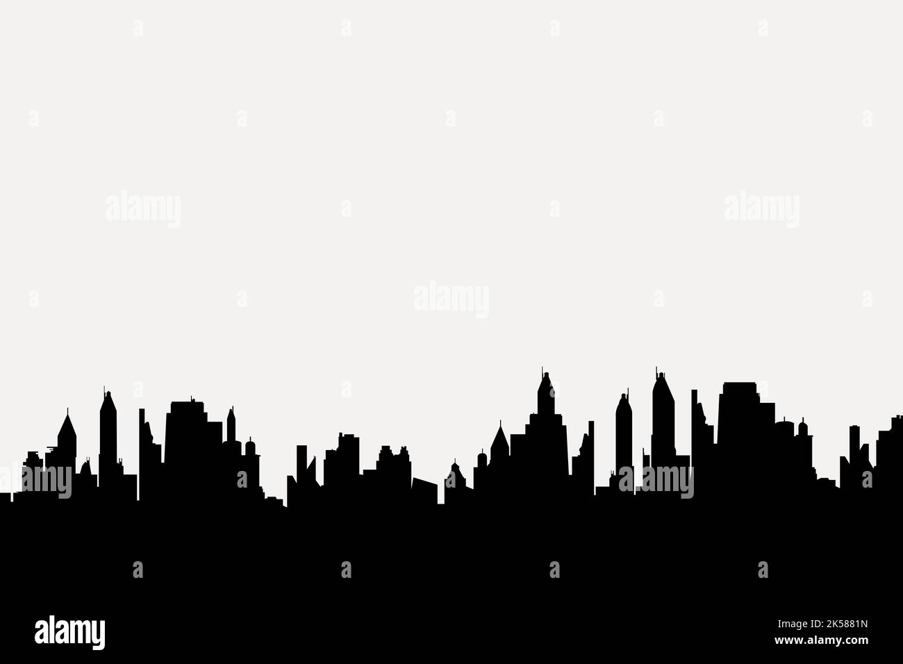 City skyline silhouette border Stock Vector Images - Alamy