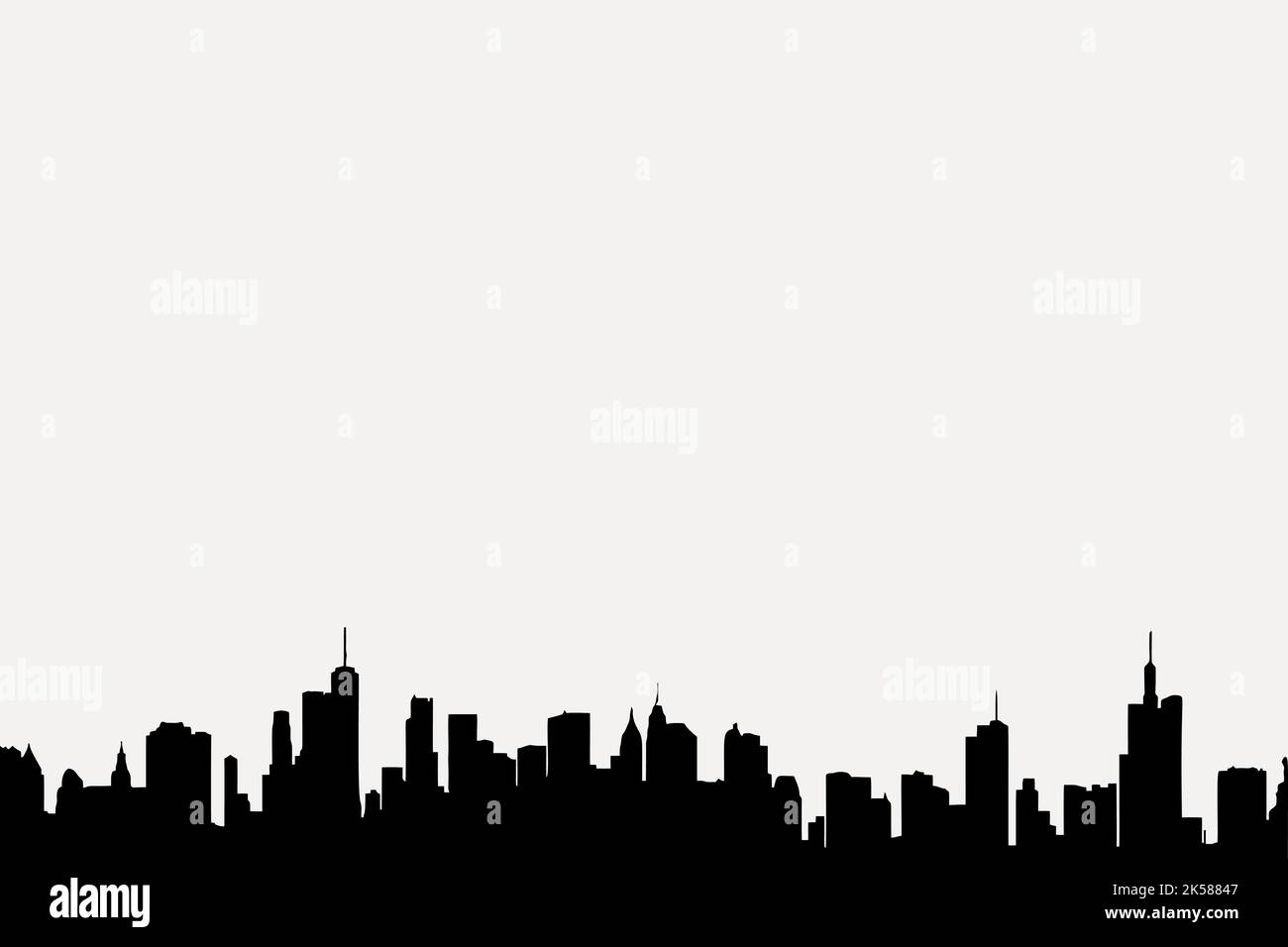 Cityscape silhouette border vector Stock Vector Image & Art - Alamy