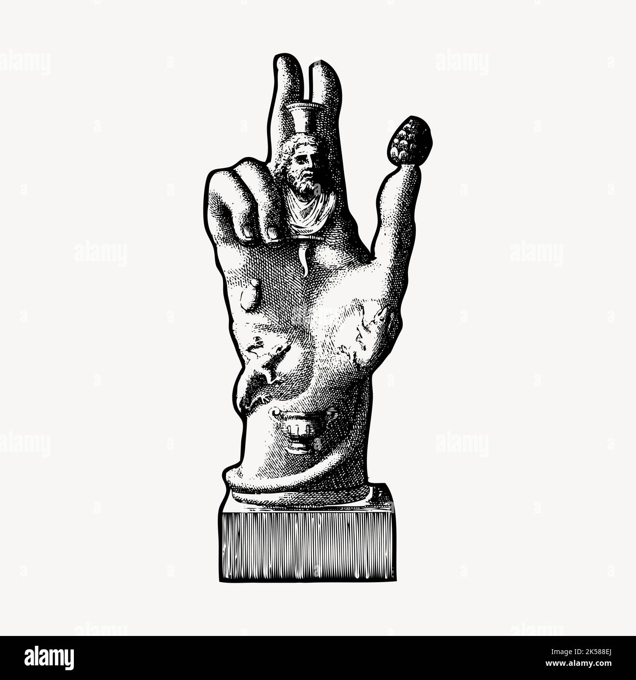 Roman hand sculpture clipart hi-res stock photography and images - Alamy