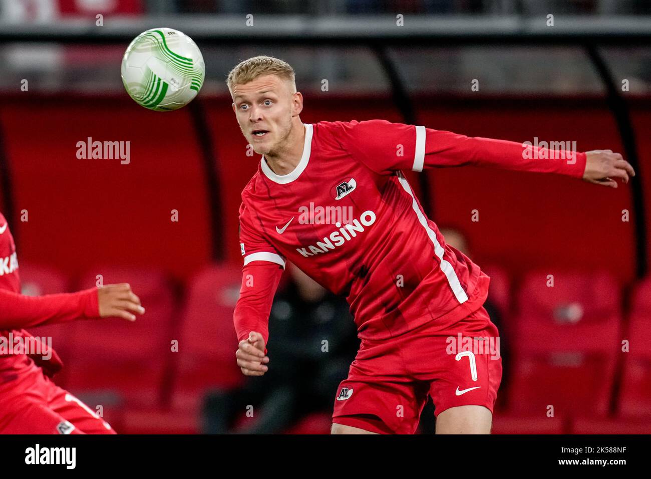 ALKMAAR, NETHERLANDS - OCTOBER 6: Jens Odgaard of AZ during the UEFA ...