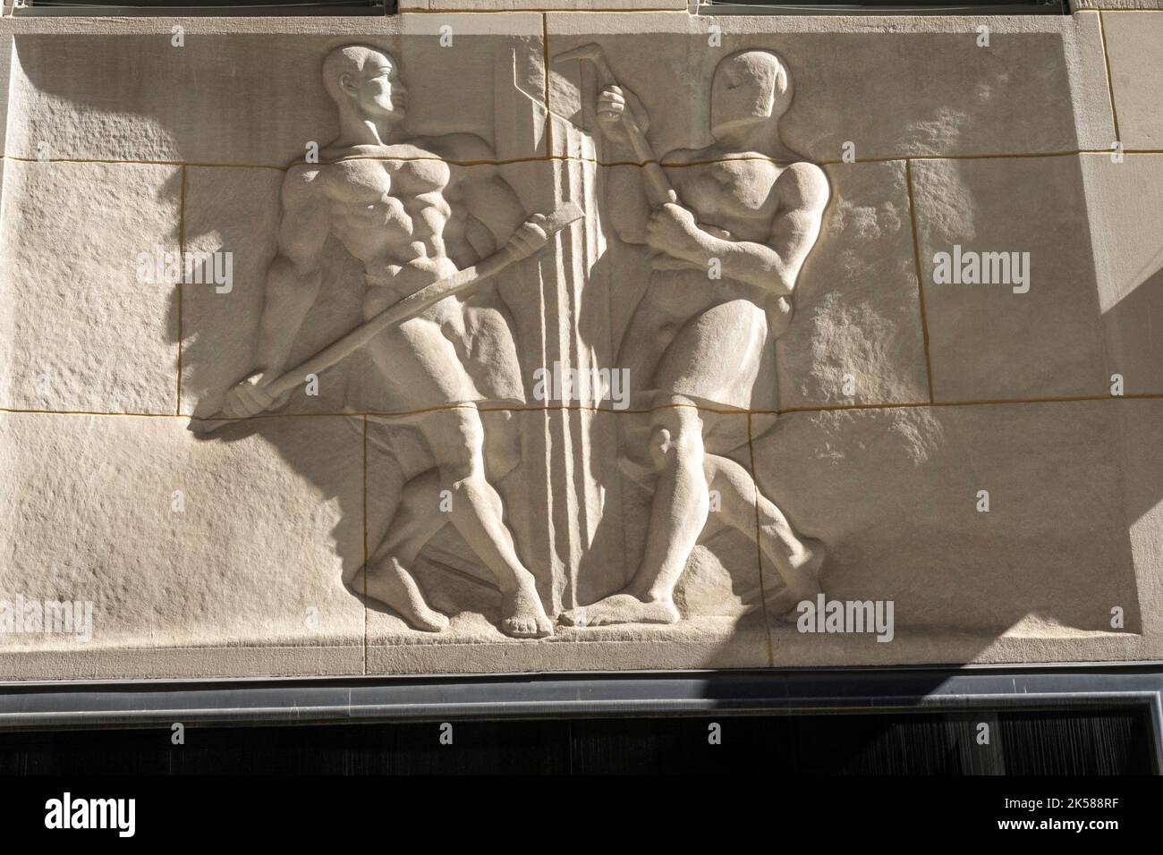 To commemorate the Workmen of the Center Carving, Rockefeller Center ...