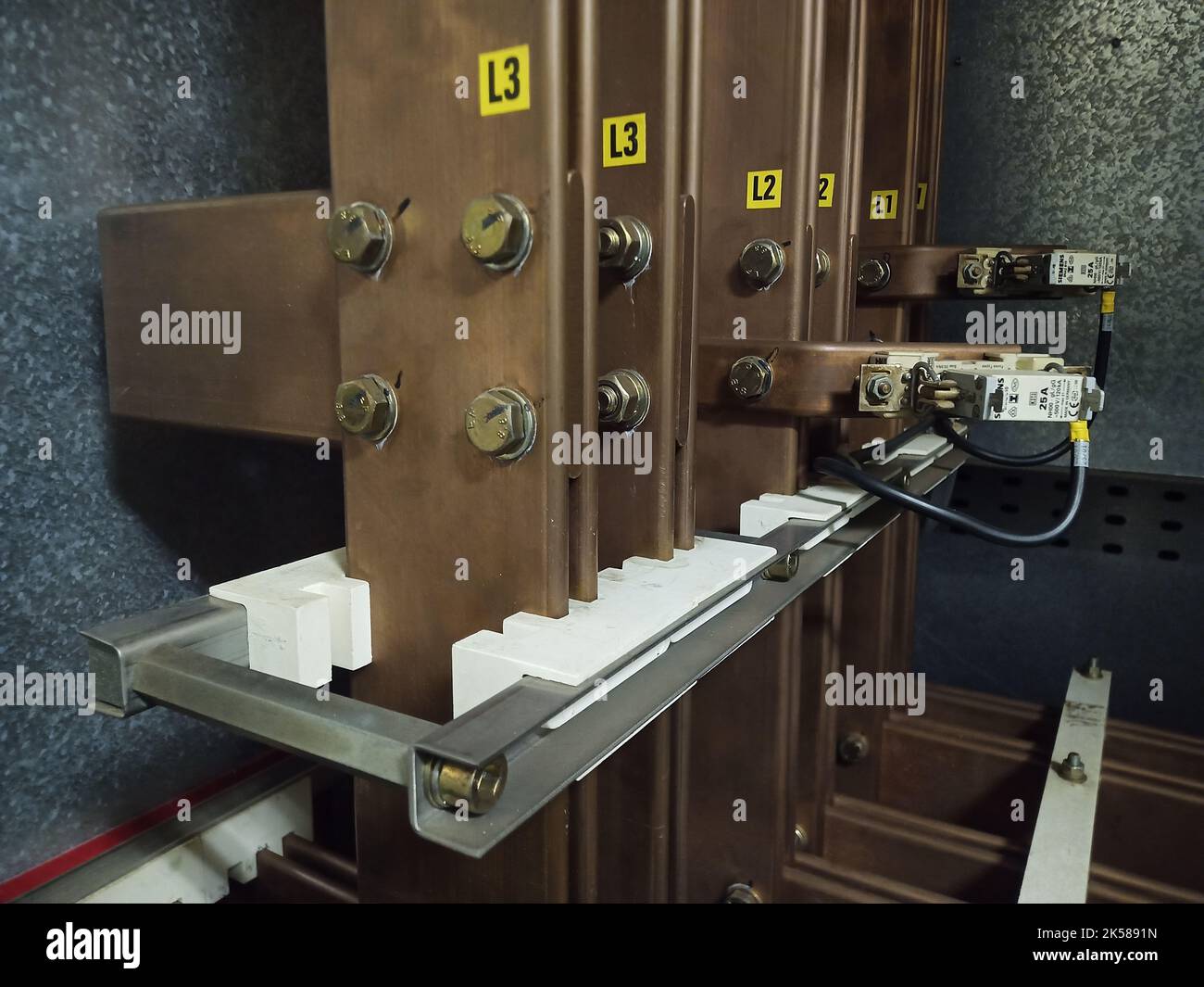 Main bus bar of a ship,MSB,bus bar,electrical busbar,power grid,3 phase ...