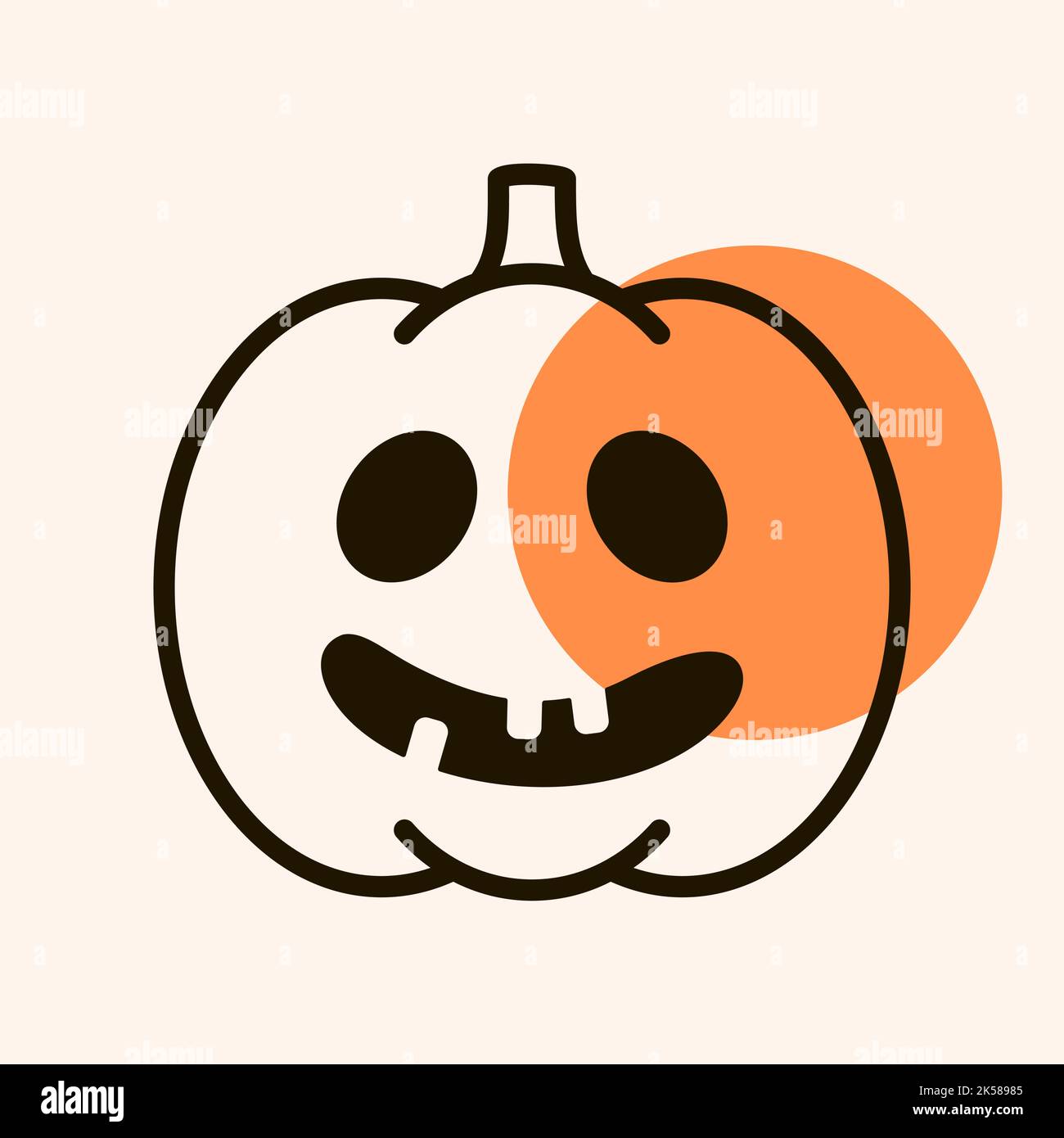 Halloween pumpkin emoticon icon vector illustration Jack-O-Lantern ...