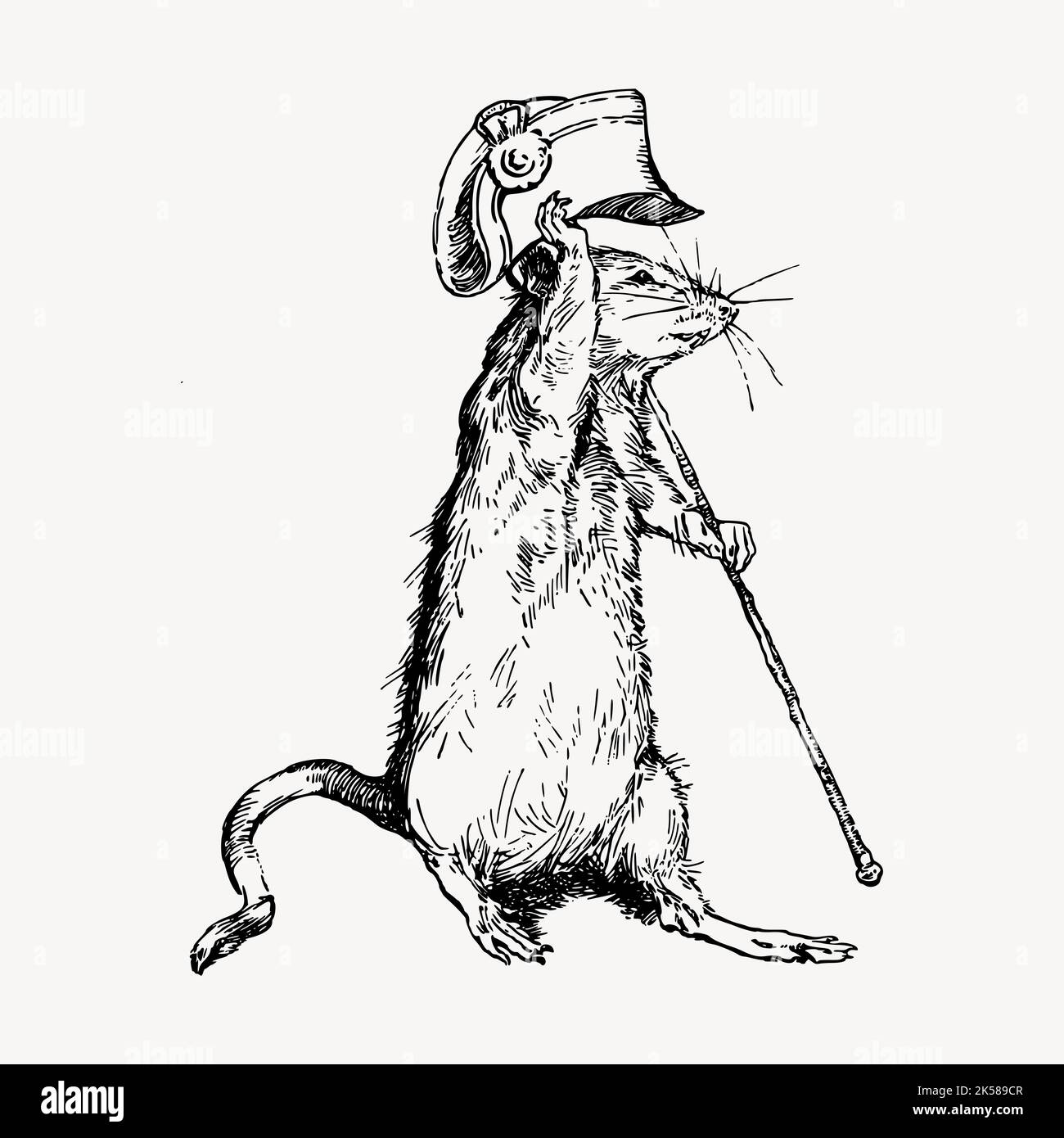 Mouse with hat clipart hi-res stock photography and images - Alamy