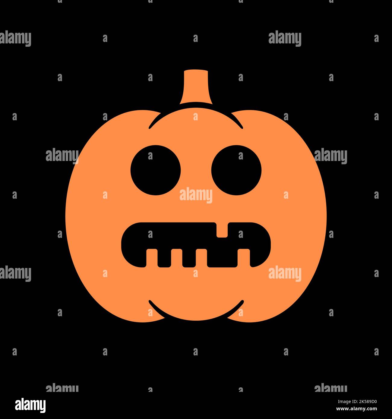 Halloween pumpkin emoticon icon vector illustration Jack-O-Lantern ...