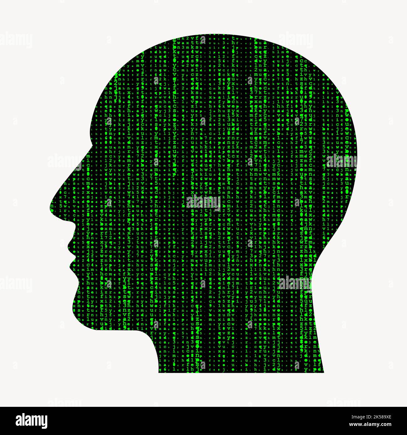 Ai matrix head clipart hi-res stock photography and images - Alamy