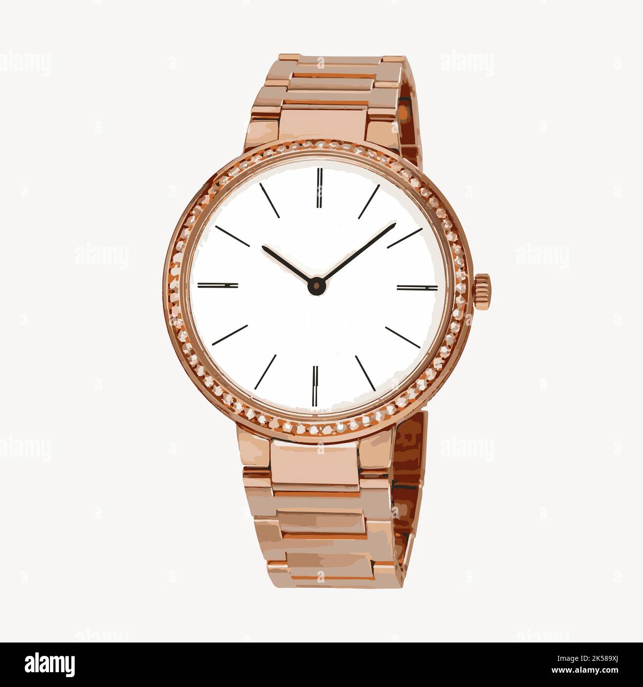 Realistic wrist watch clipart, illustration vector Stock Vector Image ...