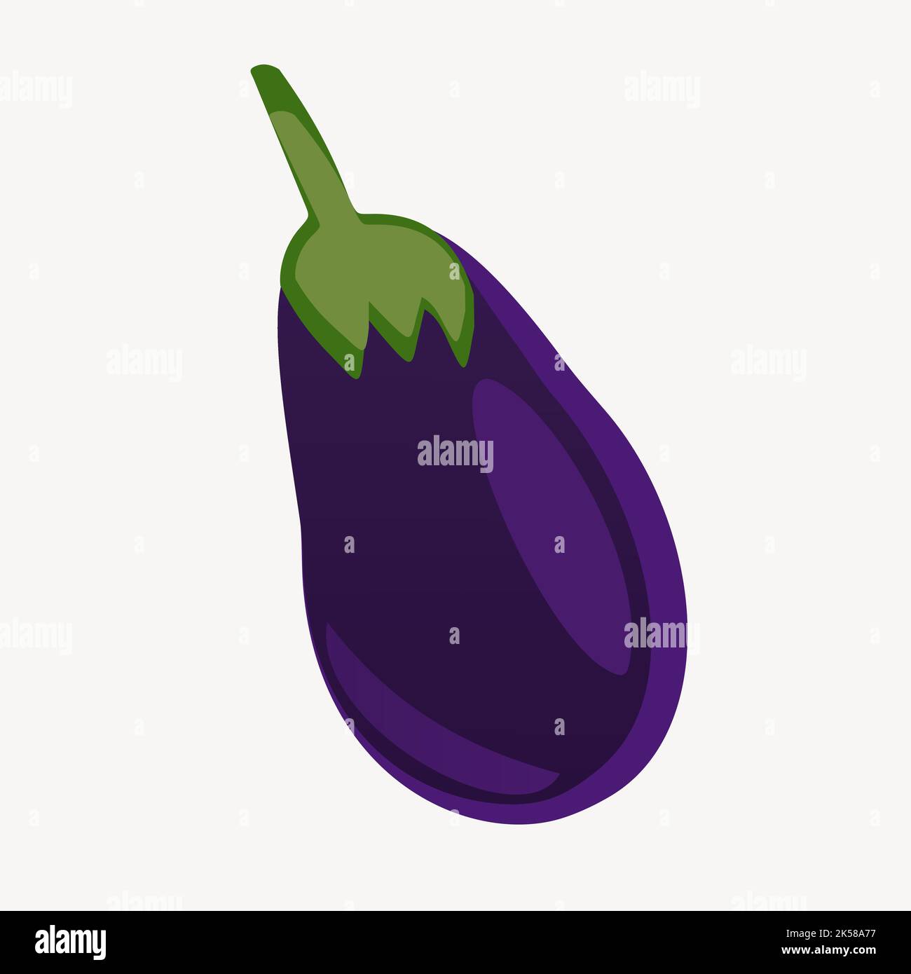 Eggplant vegetable clipart, illustration vector Stock Vector Image ...