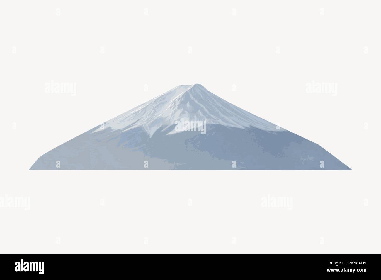 Mount Fuji, nature hand drawn illustration vector Stock Vector Image ...
