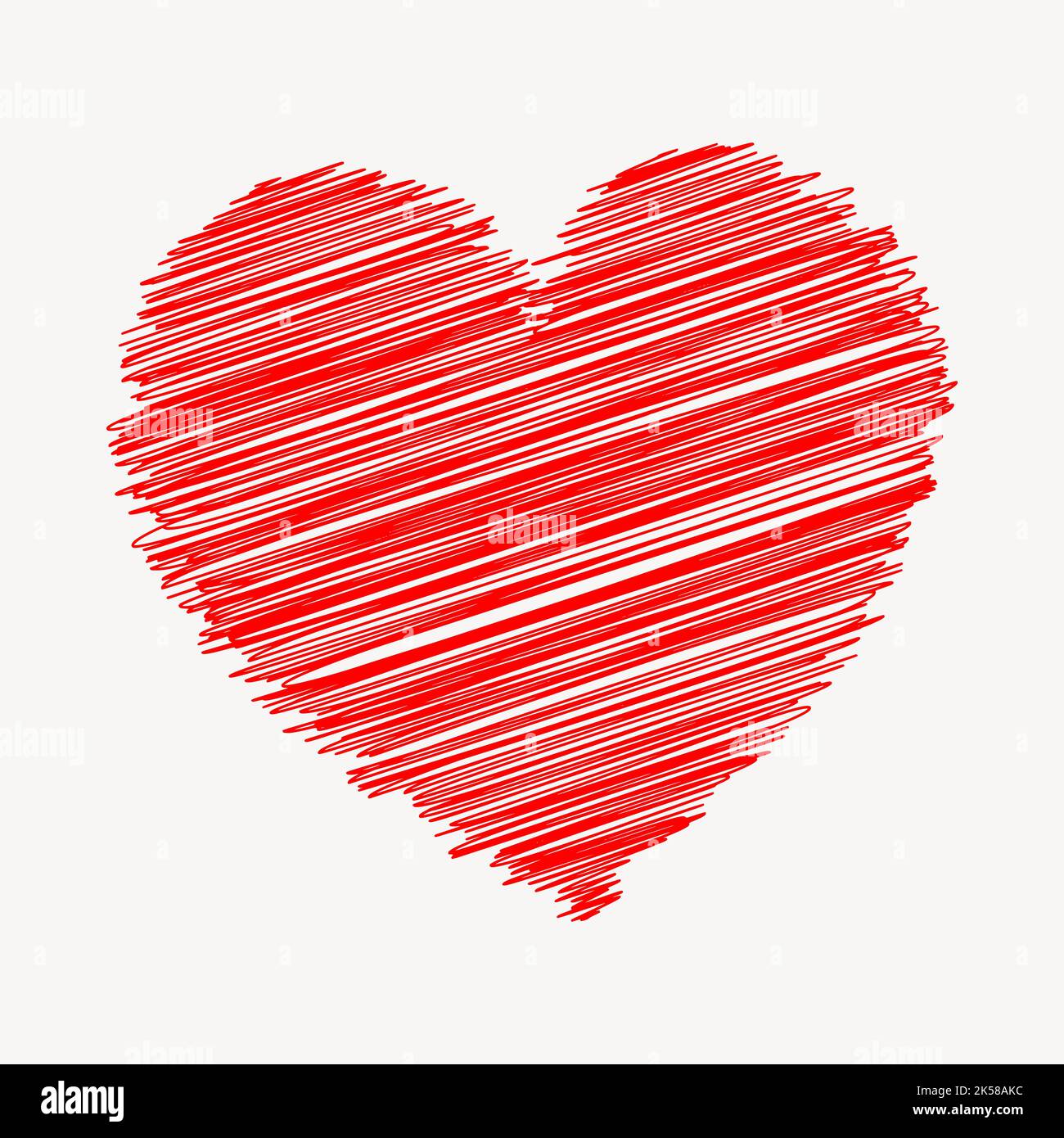 Heart scribble clipart hi-res stock photography and images - Alamy