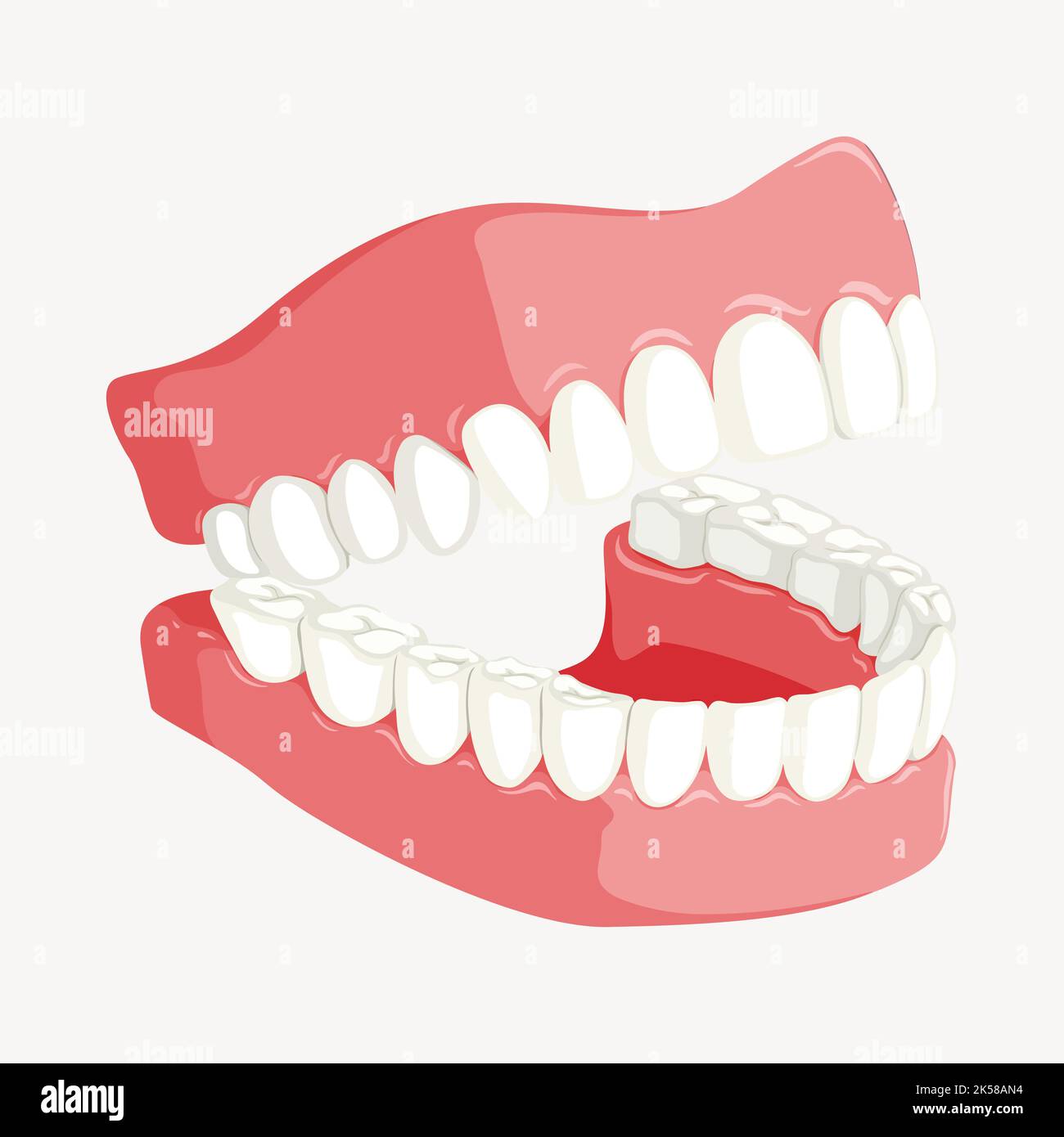 Laughing teeth clipart, illustration vector Stock Vector Image & Art ...