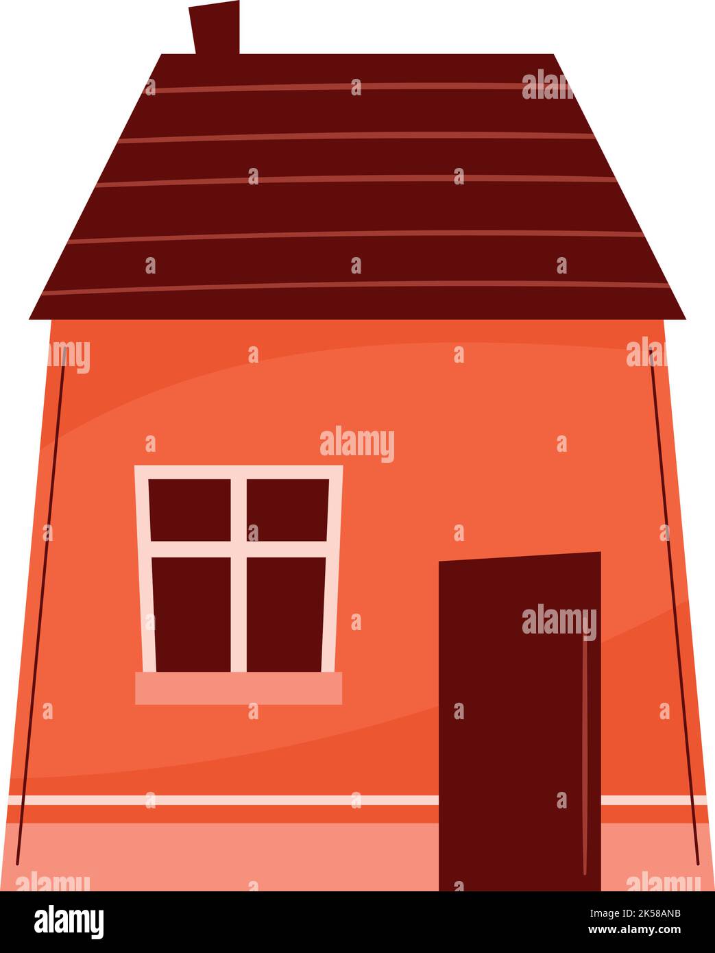 red house front facade icon Stock Vector Image & Art - Alamy