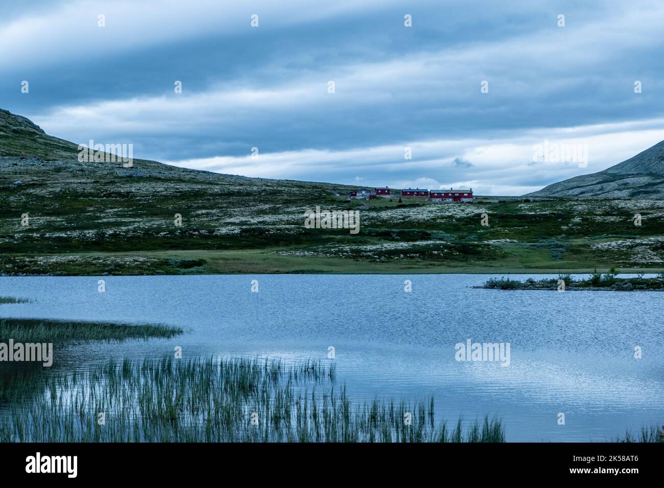 lake with beautiful nature in Rondane National Park, Norway Stock Photo ...