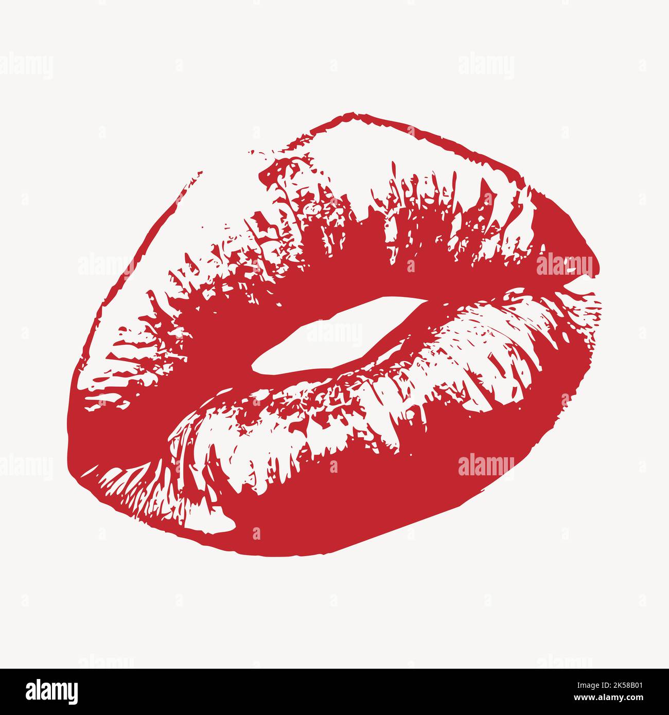 Red lips clipart, illustration vector Stock Vector Image & Art - Alamy