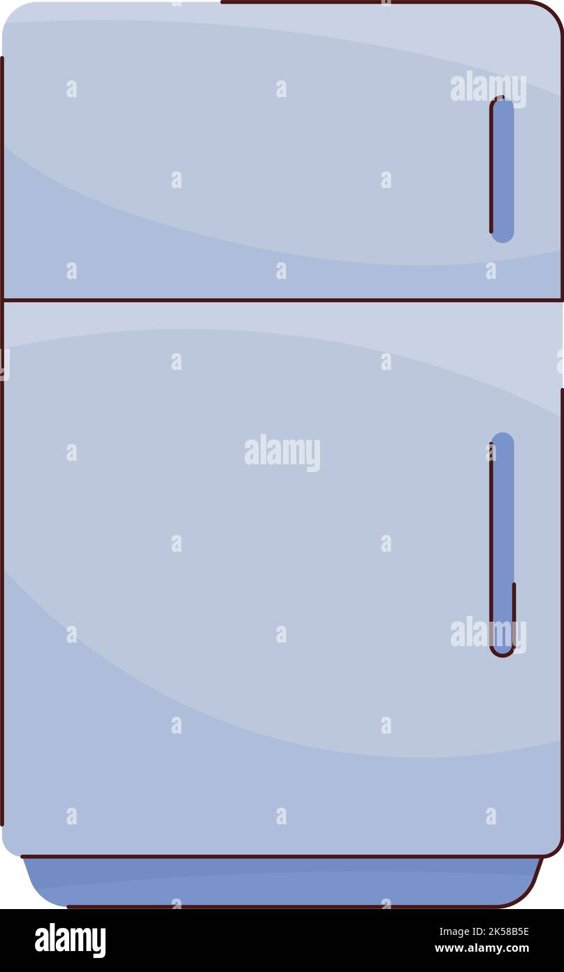 Ice in fridge close Stock Vector Images - Alamy