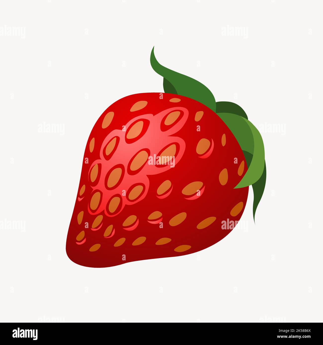 Strawberry clipart, fruit illustration vector Stock Vector Image & Art ...