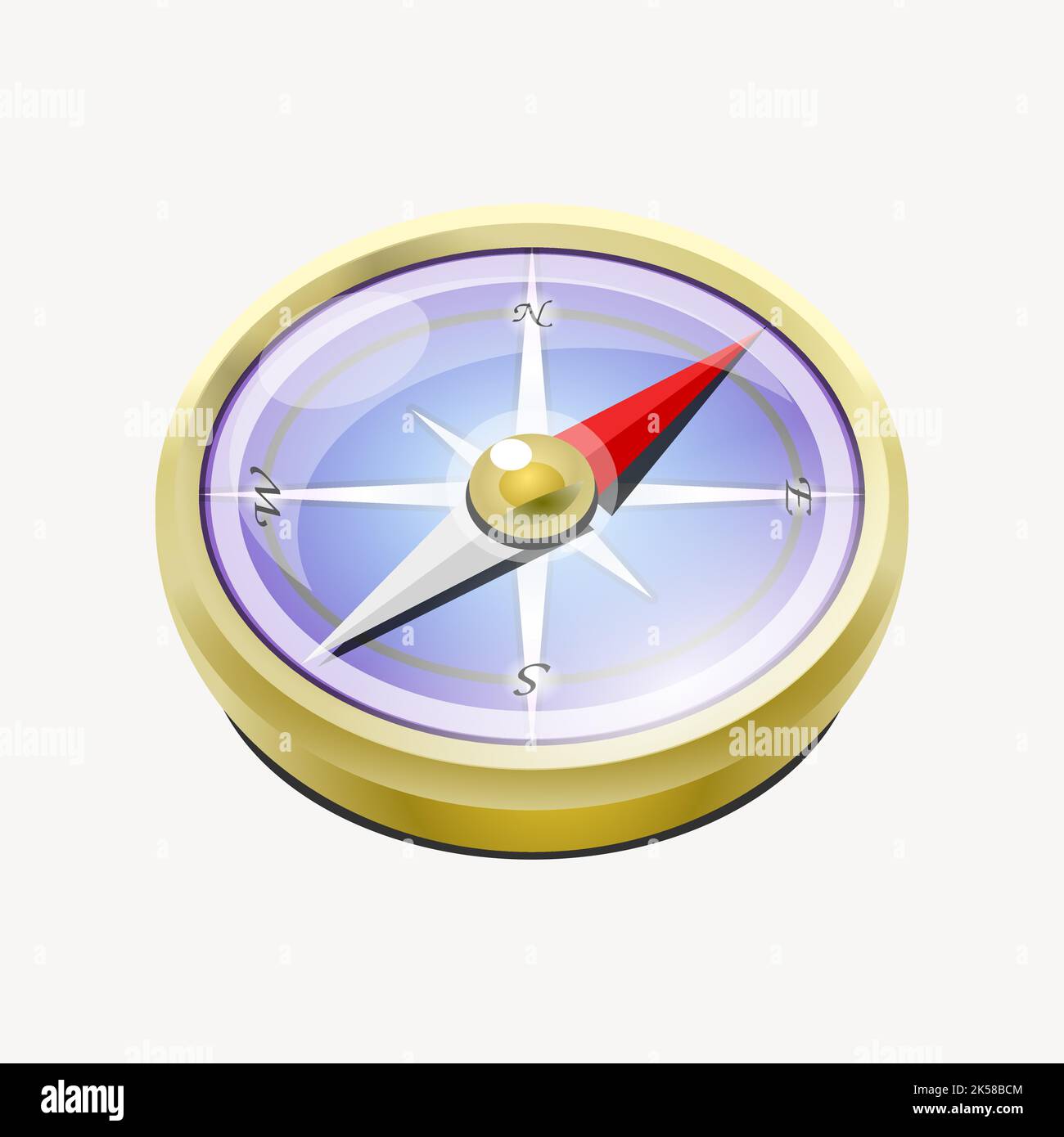 Compass clipart, object illustration vector Stock Vector Image & Art ...